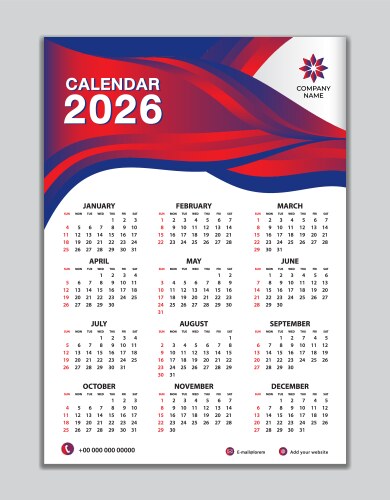 2026 Calendar Vector Images (over 770)