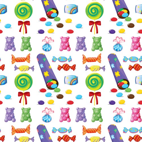 Seamless confetti pattern in candy colors Vector Image