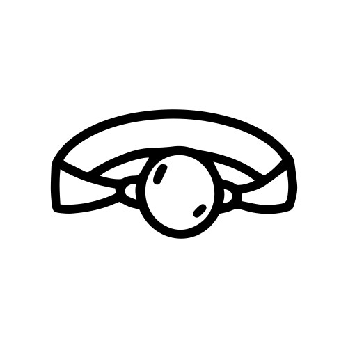 Ball gag Vector Images & Graphics for Commercial Use | VectorStock