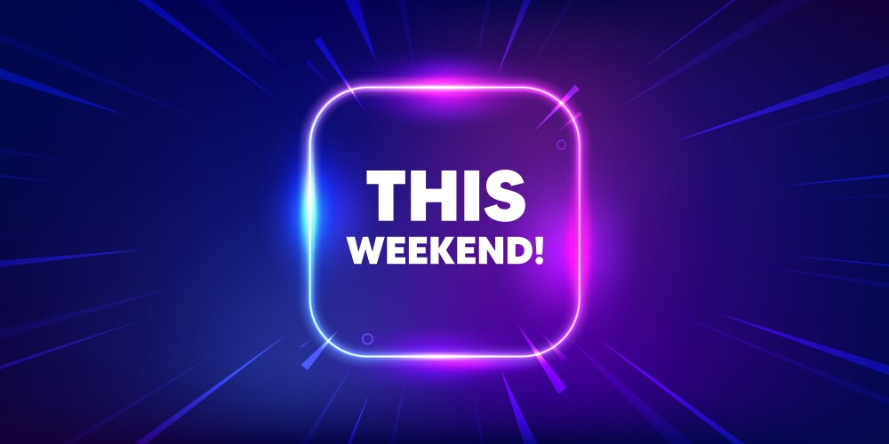 This weekend symbol special offer sign Royalty Free Vector