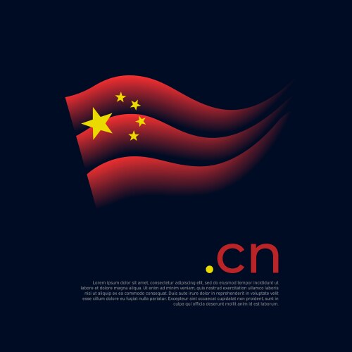 China flag colored stripes chinese Royalty Free Vector Image