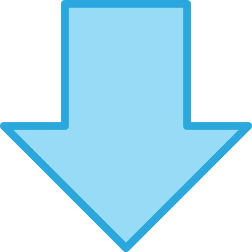 Downward arrow icon Royalty Free Vector Image - VectorStock