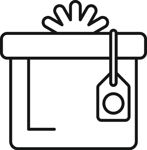 Gift Outline Tag Vector Images (over 10,000)