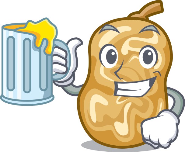 Angry raisins in the a character box Royalty Free Vector