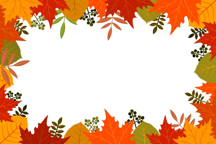 Leaves set autumn on white background Royalty Free Vector