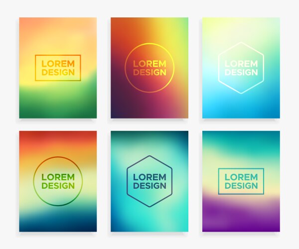 Brochure flyer layouts in a4 size banners Vector Image