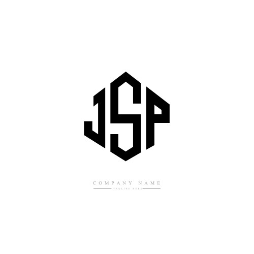 Ps monogram logo with square rotate style outline Vector Image
