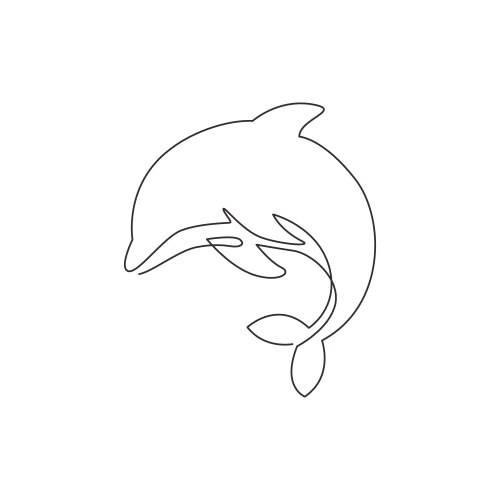 Continuous one line drawing croissant Royalty Free Vector