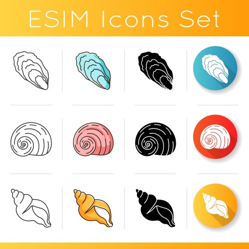 Cowrie shell icon Royalty Free Vector Image - VectorStock