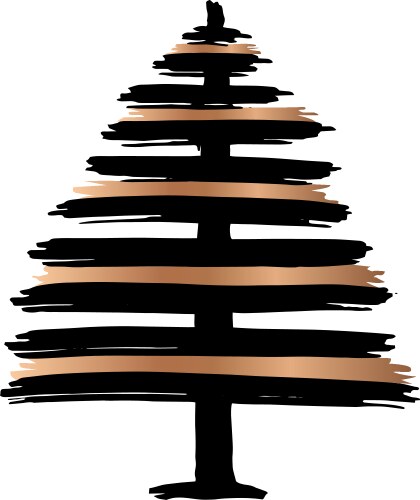 Paint Brush Stroke Christmas Tree Vector Images (over 290)