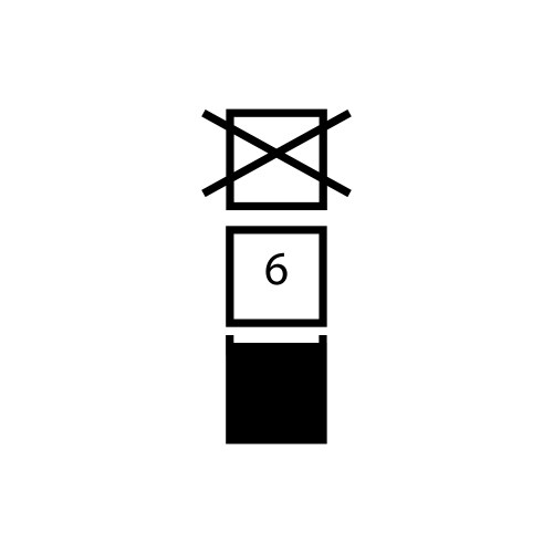 Limit on number tiers in stack sign Royalty Free Vector