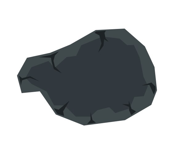 Cartoon stone in white background Royalty Free Vector Image