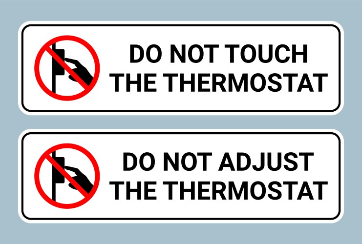 Do not touch sign collection Royalty Free Vector Image