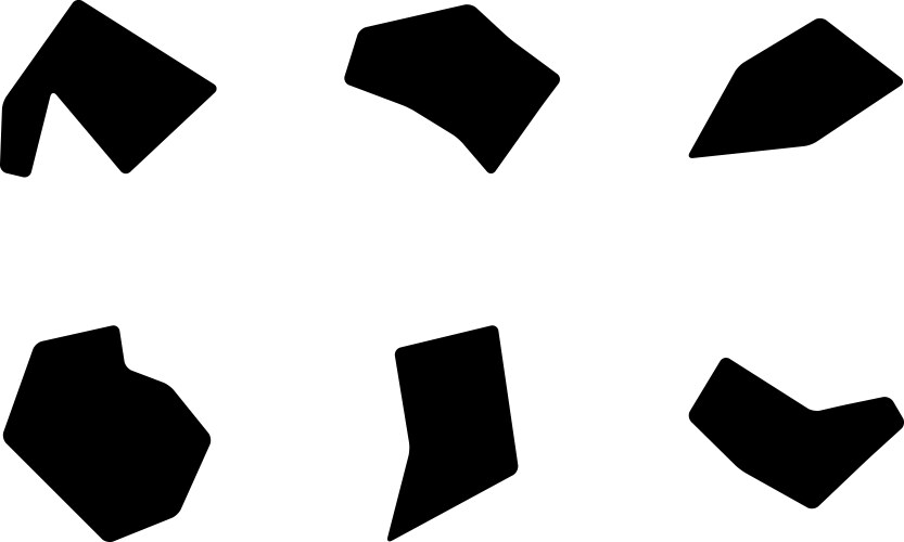 Geometric shapes pictogram symbol visual set Vector Image