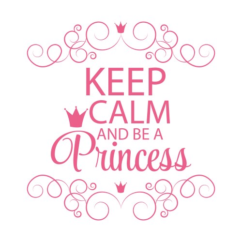 Princess has arrived label Royalty Free Vector Image