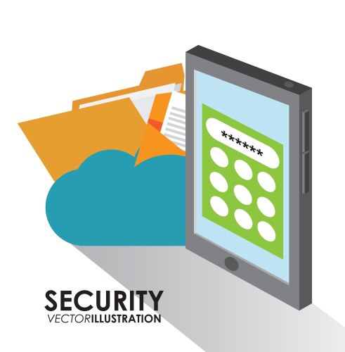 Security data and cyber system design Royalty Free Vector