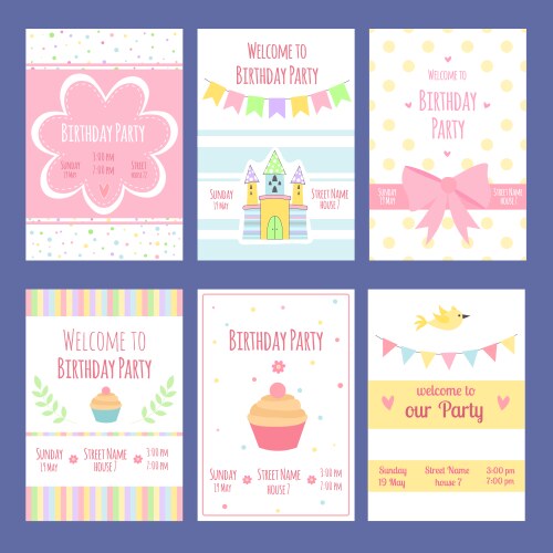 Birthday Invitation Vector Images (over 290,000)
