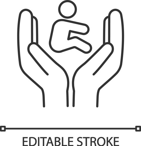 Child rights concept icon Royalty Free Vector Image