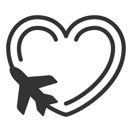 Airplane Heart Vector Images (over 4,600)