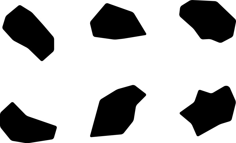 Geometric shapes pictogram symbol visual set Vector Image