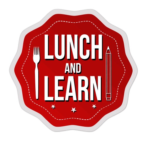 Lunch and learn banner design Royalty Free Vector Image