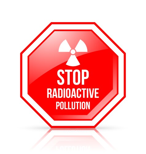 Stop pollution concept for web banner Royalty Free Vector