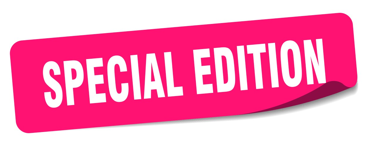 Special edition sticker label Royalty Free Vector Image