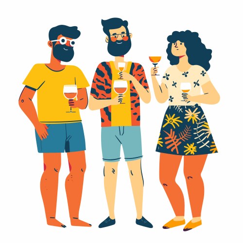 Friends Gathering Vector Images (over 3,300)