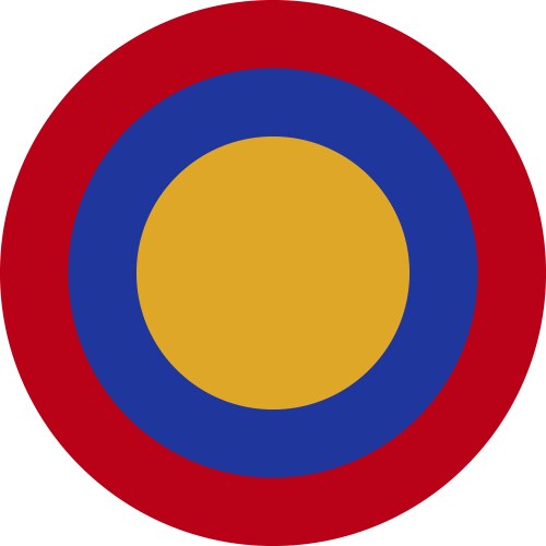 Mod target raf roundel royal air force badge sign Vector Image