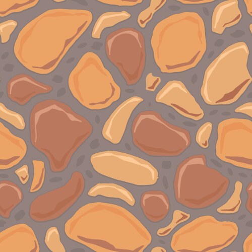 Cartoon game texture rocks dirt and ground Vector Image