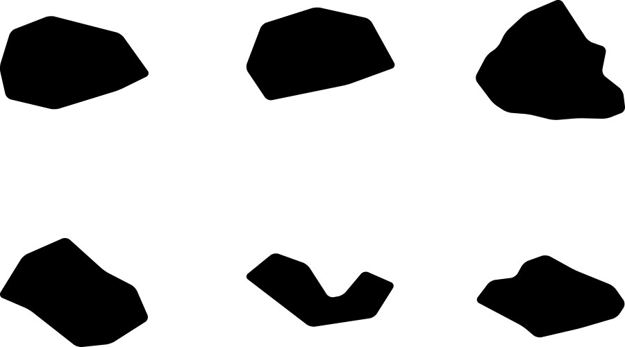 Geometric shapes pictogram symbol visual set Vector Image