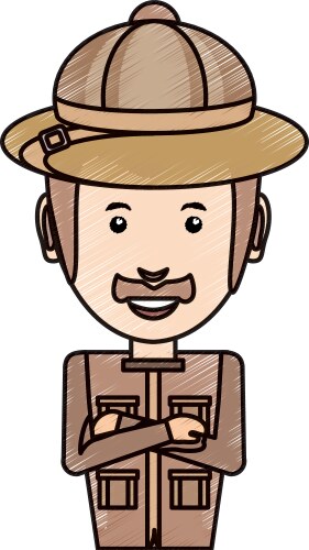 Safari man Royalty Free Vector Image - VectorStock