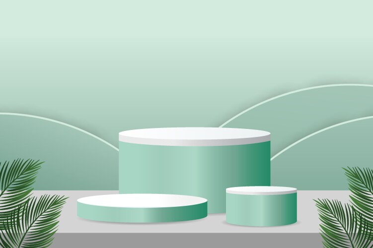 Simple podium background Royalty Free Vector Image