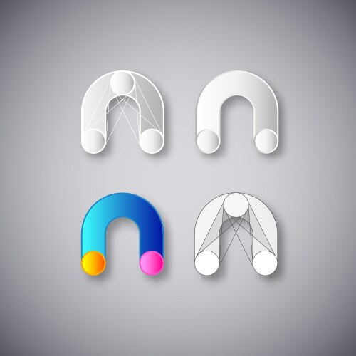 Combination code lock font padlock type typeface Vector Image