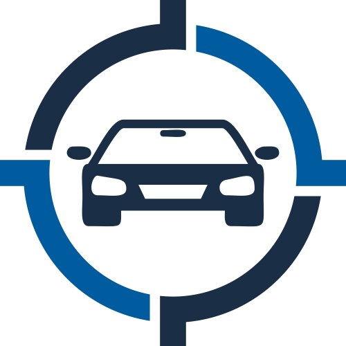 Engineering automotive logo icon design Royalty Free Vector