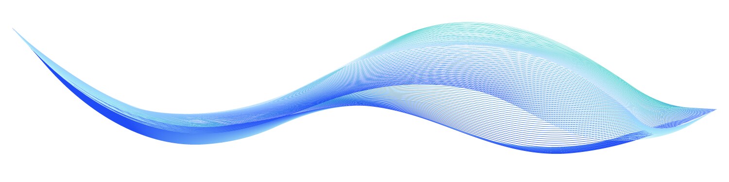 Teal blue wave swoosh flowing swirl sea water air Vector Image