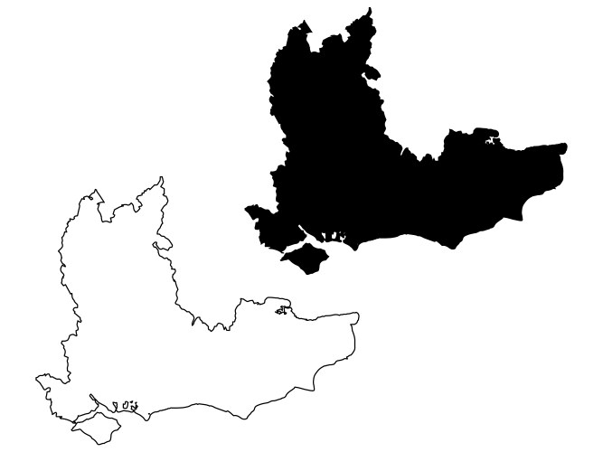 Hertfordshire map Royalty Free Vector Image - VectorStock