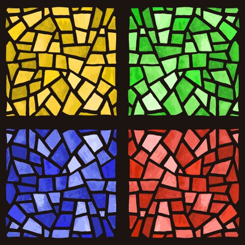 Stained glass texture Royalty Free Vector Image