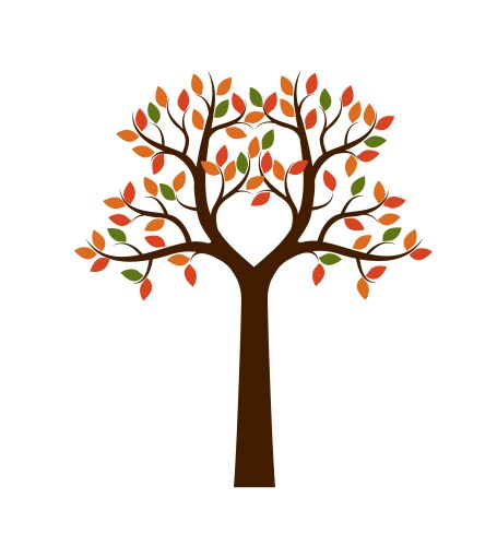 Autumn tree Royalty Free Vector Image - VectorStock