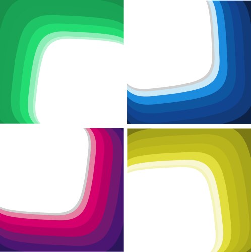 Four background with different color grids Vector Image