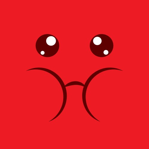 Fun expression facial Royalty Free Vector Image