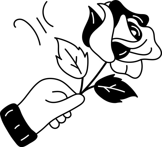 Proposal rose Royalty Free Vector Image - VectorStock