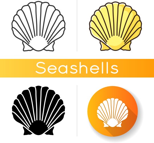 Scallop Shell Outline Vector Images (over 3,200)