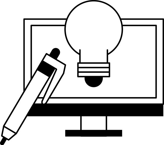 Technology devices cartoon Royalty Free Vector Image