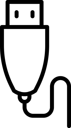 Data cable Royalty Free Vector Image - VectorStock