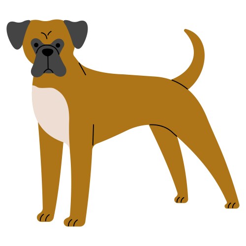 Boxer Dog Cartoon Vector Images (over 1,500)