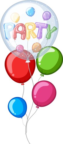 Boy with balloon for word fun Royalty Free Vector Image