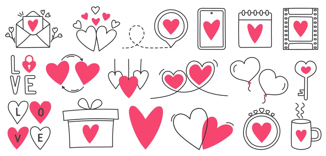 Love Doodles Vector Images (over 180,000)