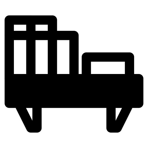 Wall mounted rack for storage books Royalty Free Vector