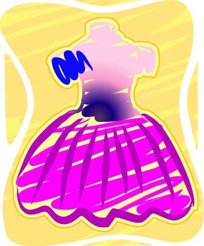 Pink Frock Dress Vector Images (31)